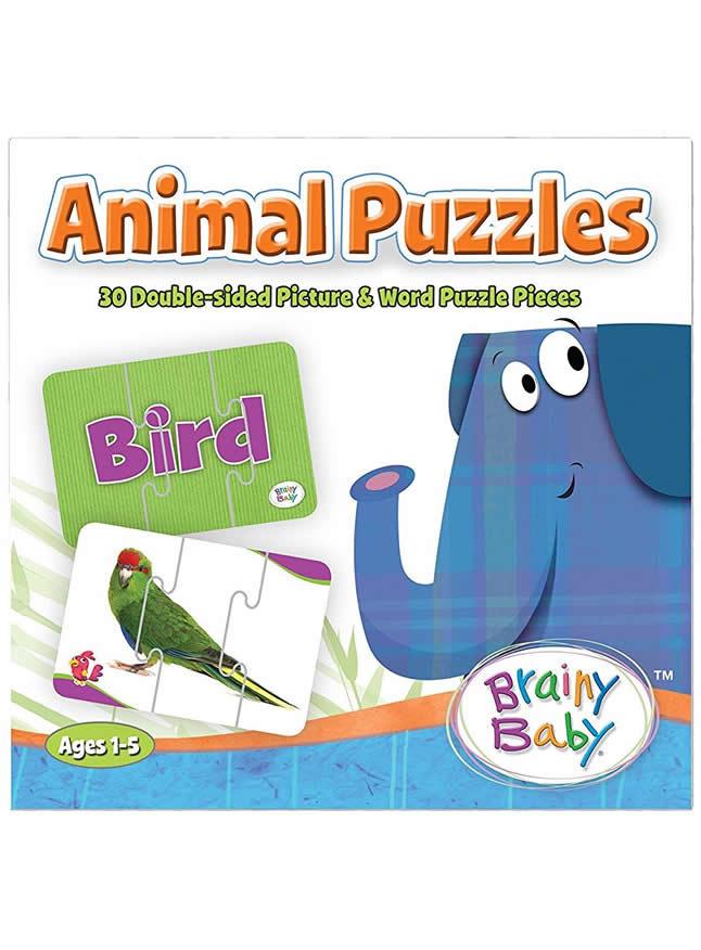 Brainy Baby Animal Puzzles Matching Game – KiddlyKids™