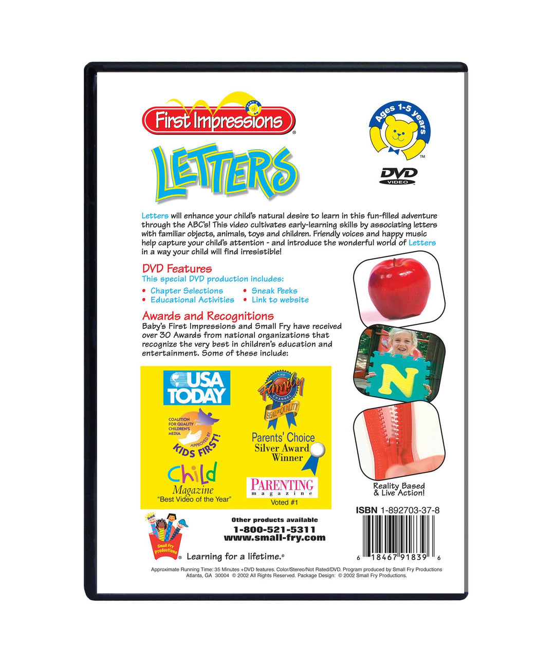 Baby's First Impressions® Letters DVD – KiddlyKids™