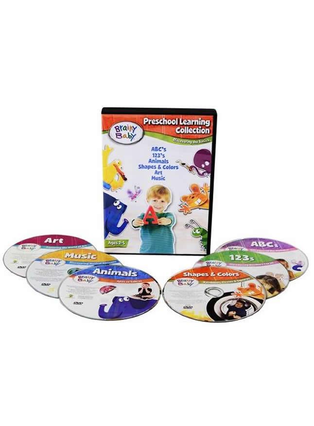 Brainy Baby DVD Preschool Learning Collection Discovering the Basics 6 ...