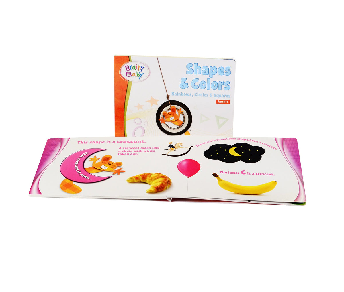 Brainy Baby® Shapes & Colors Rainbows, Circles and Squares Board Book ...