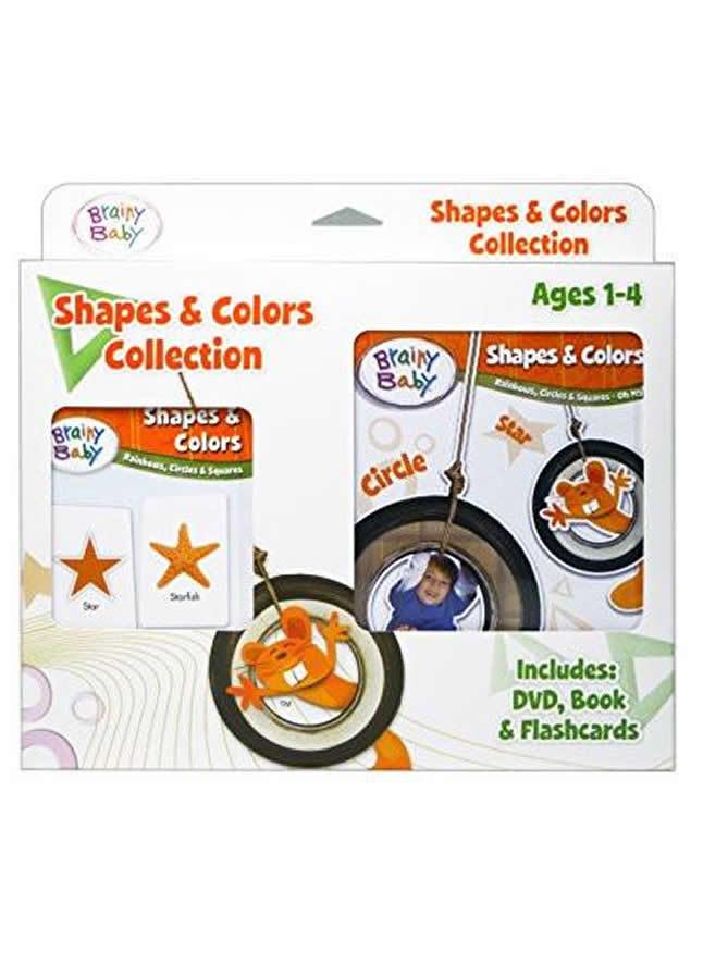 Brainy Baby® Shapes & Colors Rainbows, Circles and Squares Board Book ...